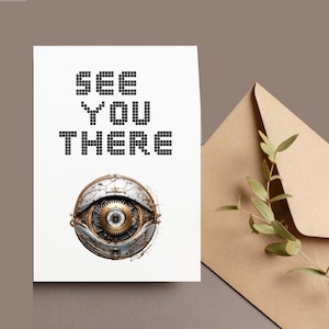 Steampunk Eyeballs Ephemera | Mechanical Collage | Retro Robotics ...