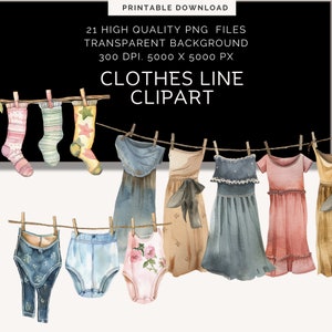 Laundry Clip Art, Png Watercolor, Washing Machine Clipart, Laundry Day ...