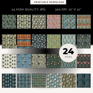 Vintage Halloween Distressed Digital Papers Decorative Halloween ...