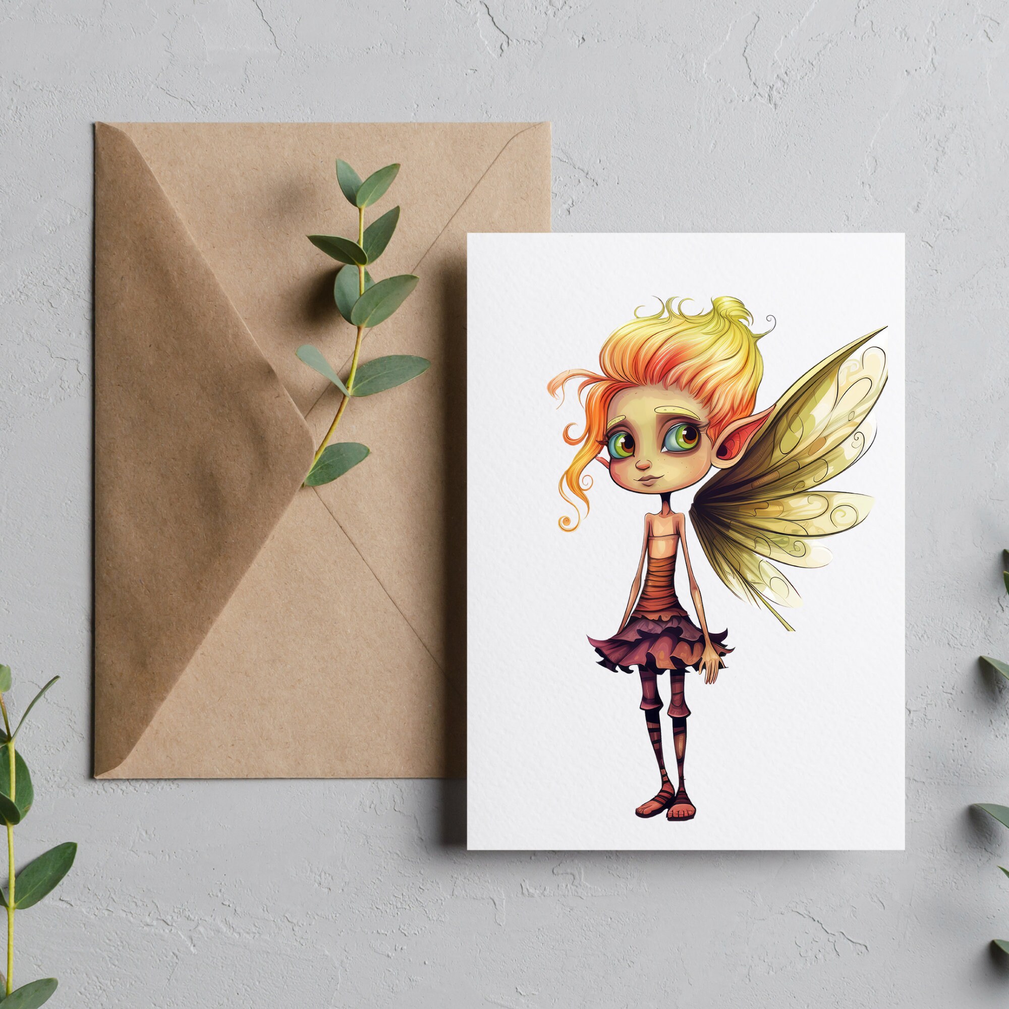 Cute Fairy Clip Art Digital Download Watercolour Fairy commercial Use ...