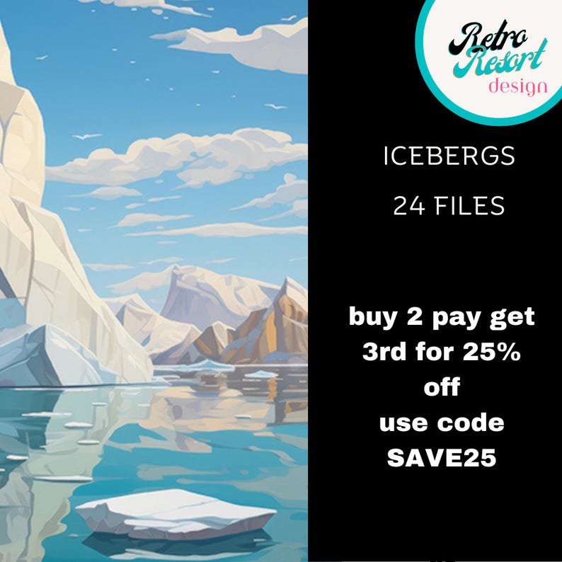 Iceberg Backgrounds | Junk Journal Backgrounds | Distressed Watercolor ...