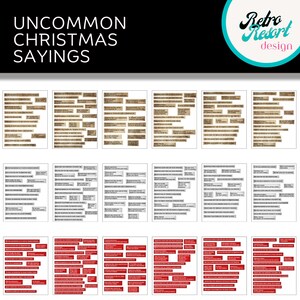 Printable Christmas Sayings | Junk Journal Supplies | Scrapbooking ...