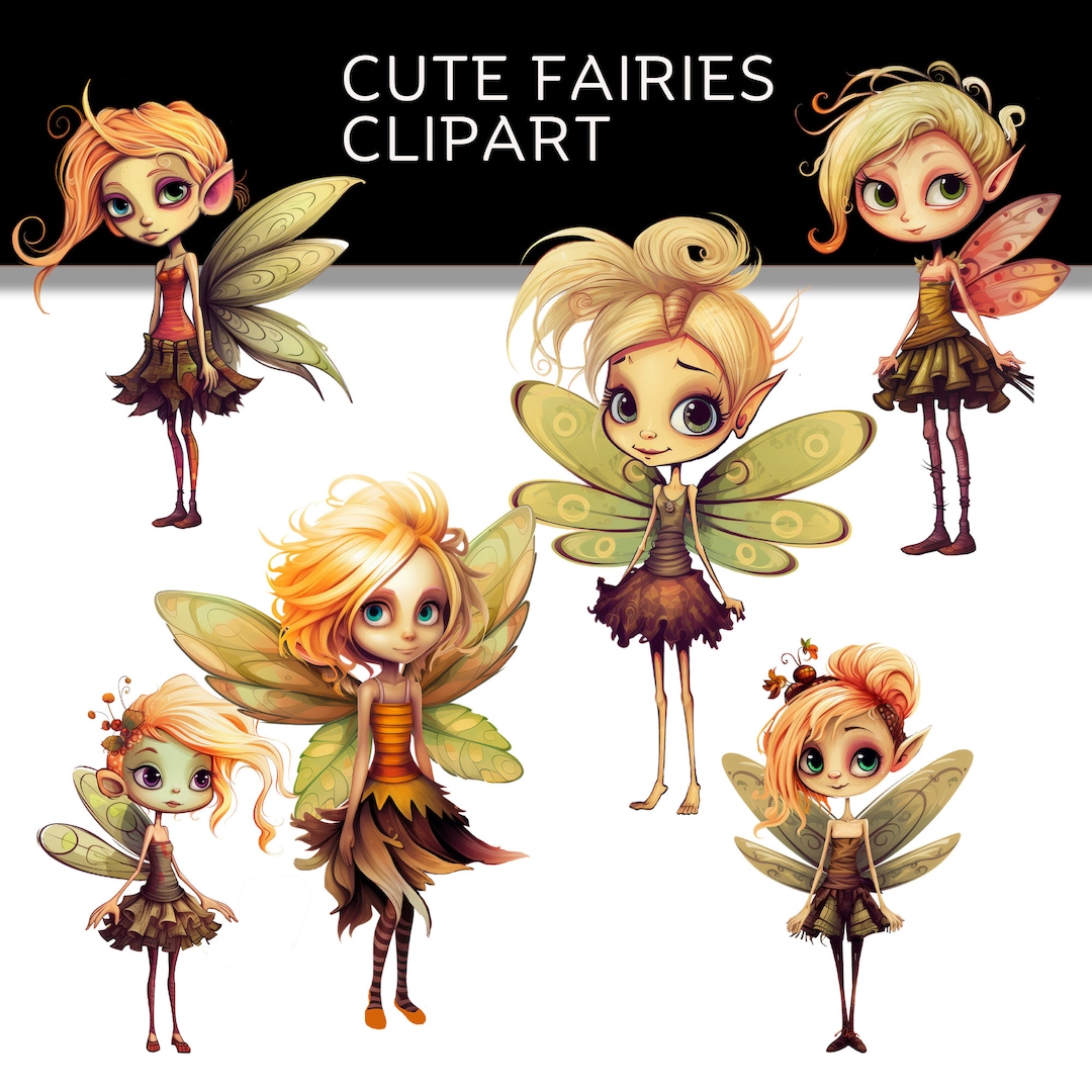 Cute Fairy Clip Art Digital Download Watercolour Fairy commercial Use ...