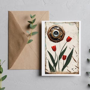 Steampunk Eyeballs Ephemera | Mechanical Collage | Retro Robotics ...