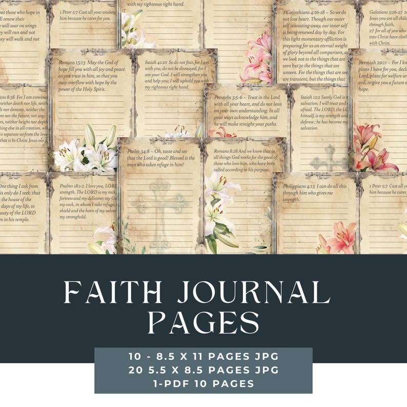 Bible Journaling, Scripture Scraps, Junk Journal, Stickers, Verse ...