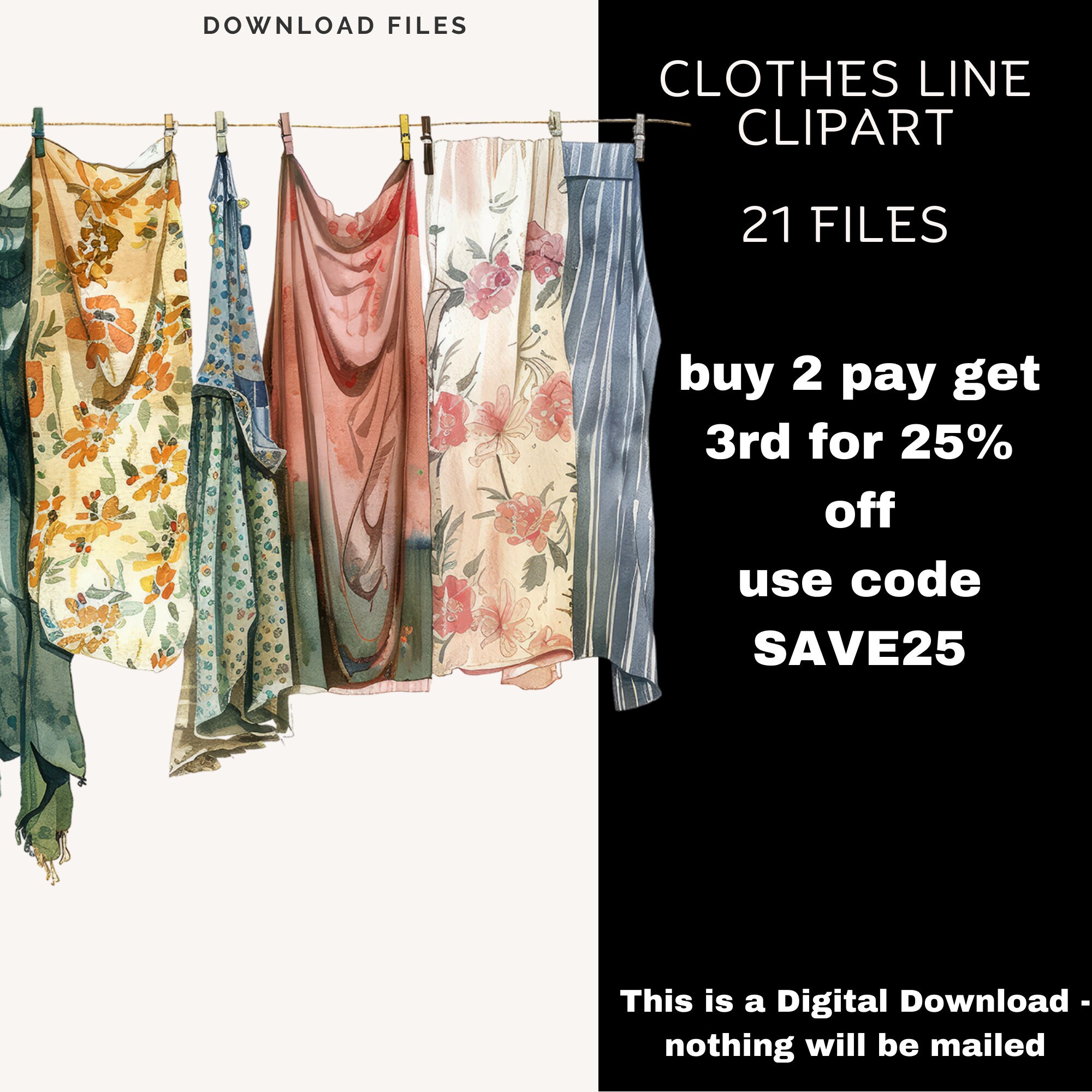 Laundry Clip Art, Png Watercolor, Washing Machine Clipart, Laundry Day ...