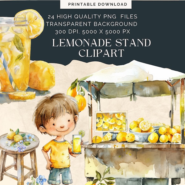 Lemonade Stand Clipart - Etsy