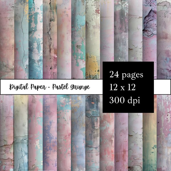 Distressed Digital Paper - Etsy