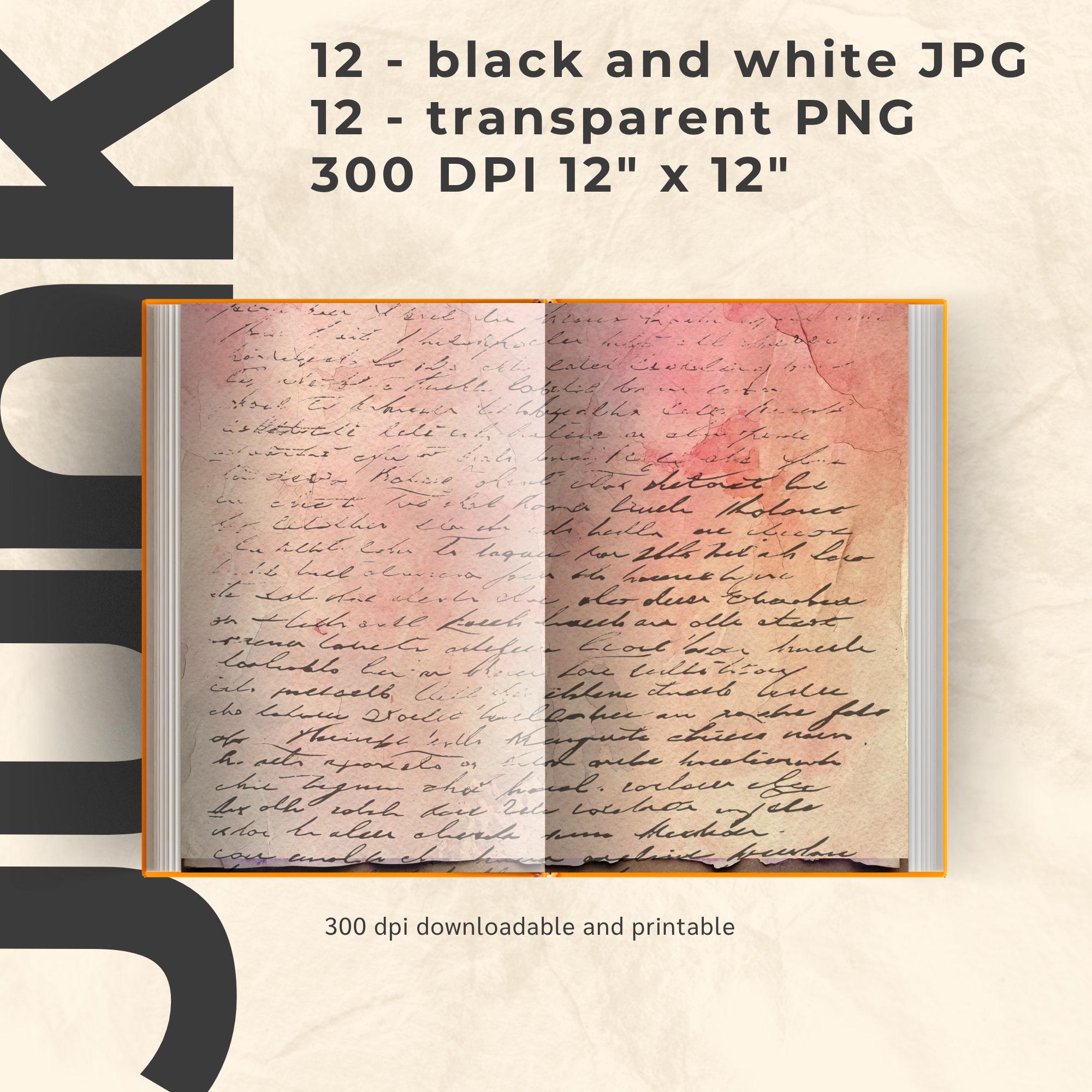 Vintage Handwritten Overlay PNG Clipart, Old Textures Overlay ...