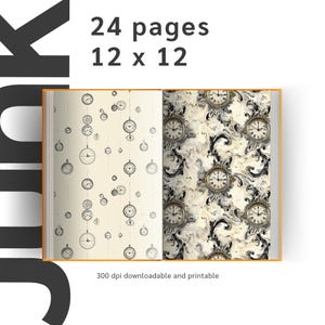 Timepiece Seamless Pattern Neutral Pattern Seamless Background Clock ...