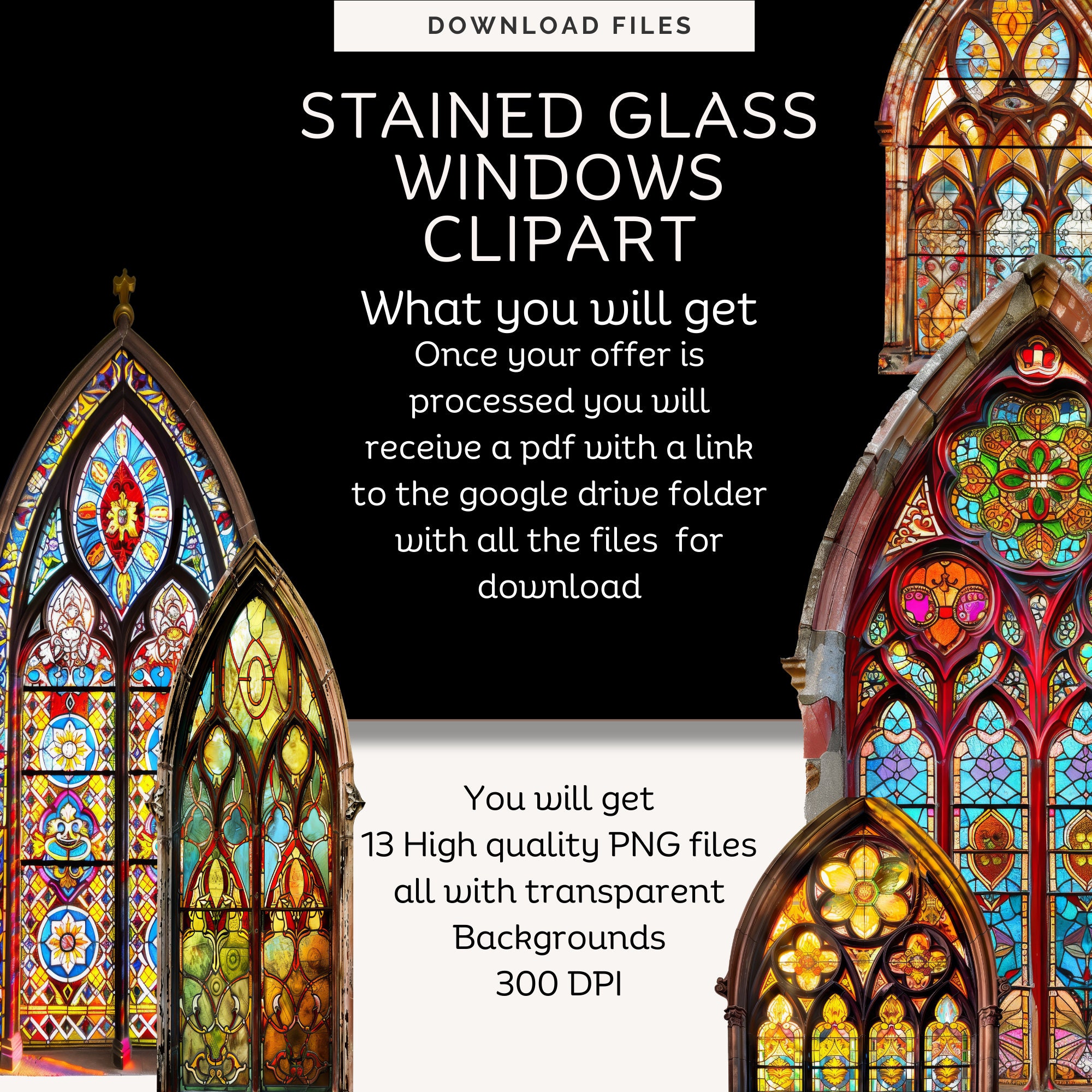 Stained Glass Windows Clipart Stained Glass Png Vintage Window Fussy ...