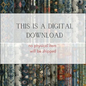 Vintage Halloween Distressed Digital Papers Decorative Halloween ...