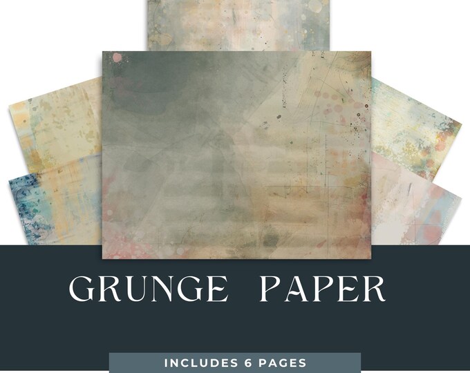 Custom Grunge Paper - Etsy