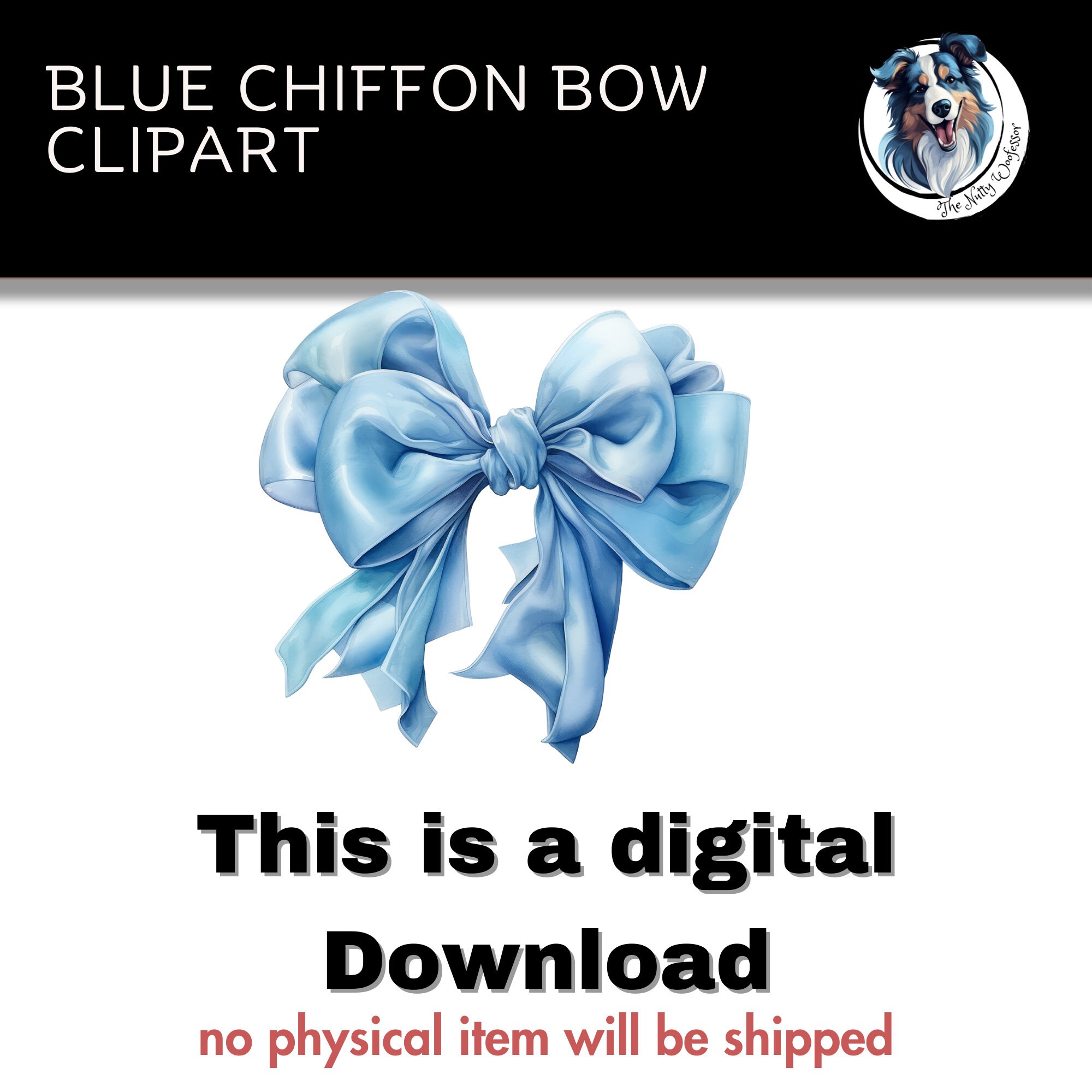 Commercial Use Ribbon Clipart Watercolor Clipart Blue Bows. Clipart ...