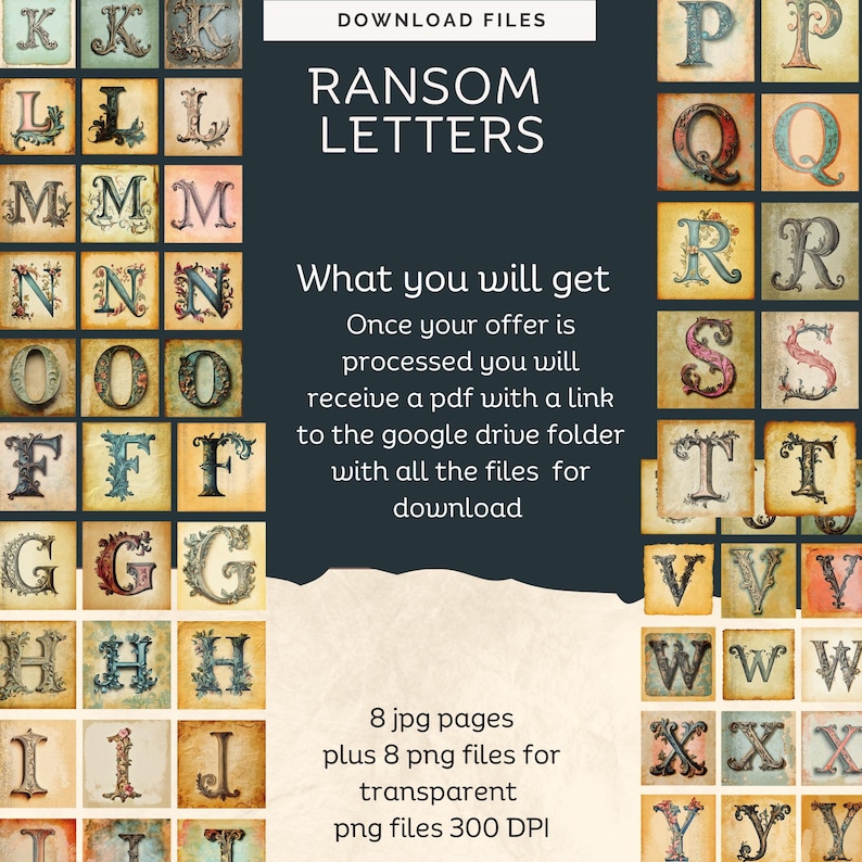 Printable Ransom Note Letters, Random Letters, Alphabet Letters ...