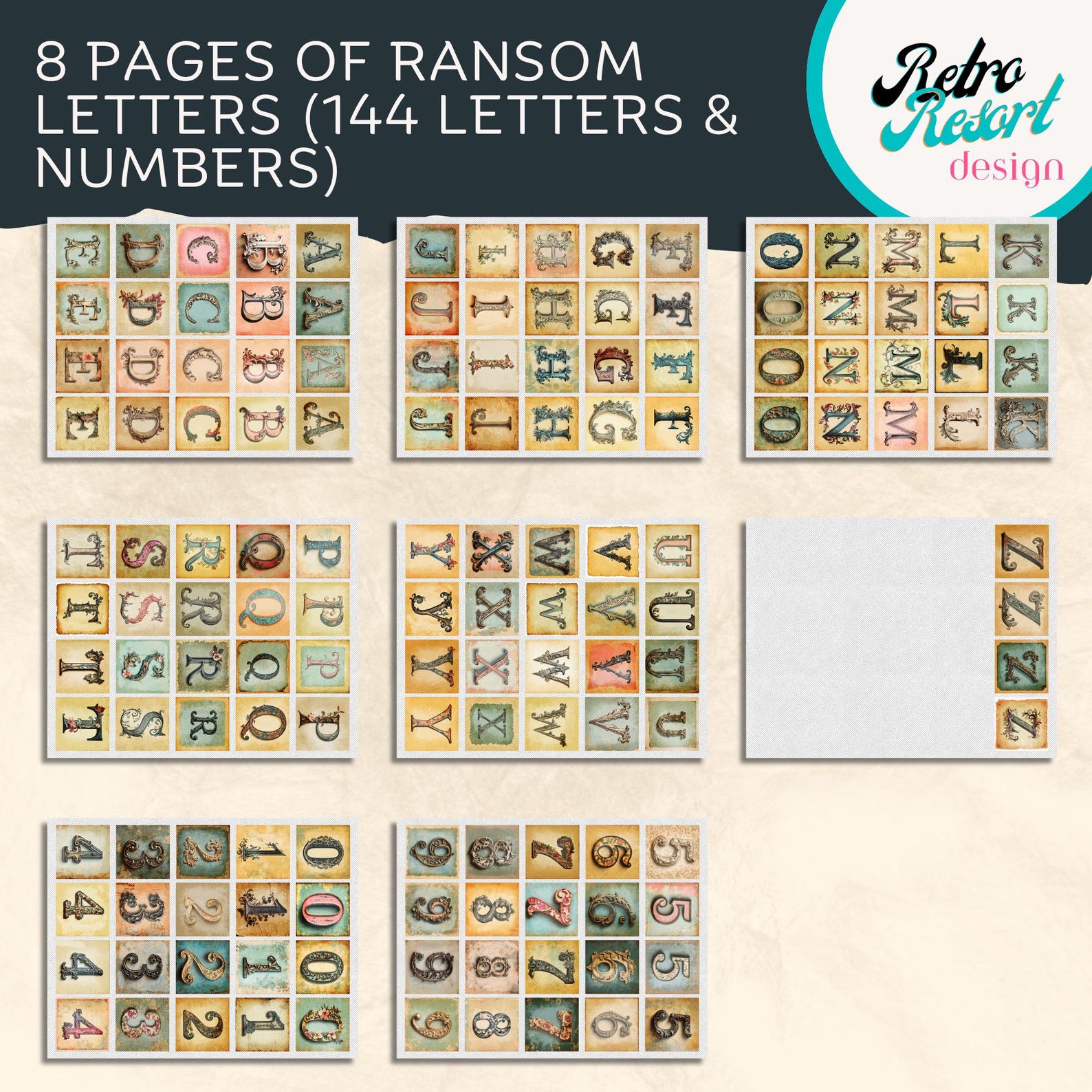 Printable Ransom Note Letters, Random Letters, Alphabet Letters ...