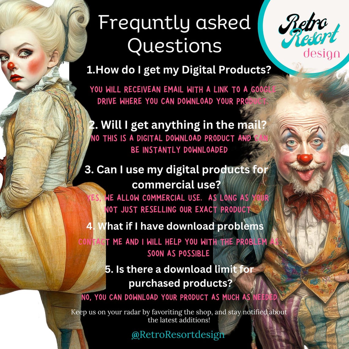 Peculiar Circus Clowns |circus Ephemera | Junk Journal | Fussy Cut ...