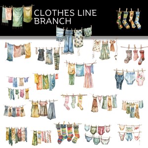 Laundry Clip Art, Png Watercolor, Washing Machine Clipart, Laundry Day ...