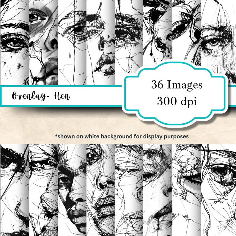 Transparent Overlay, Contour Drawing PNG Clipart, Womens Portrait ...