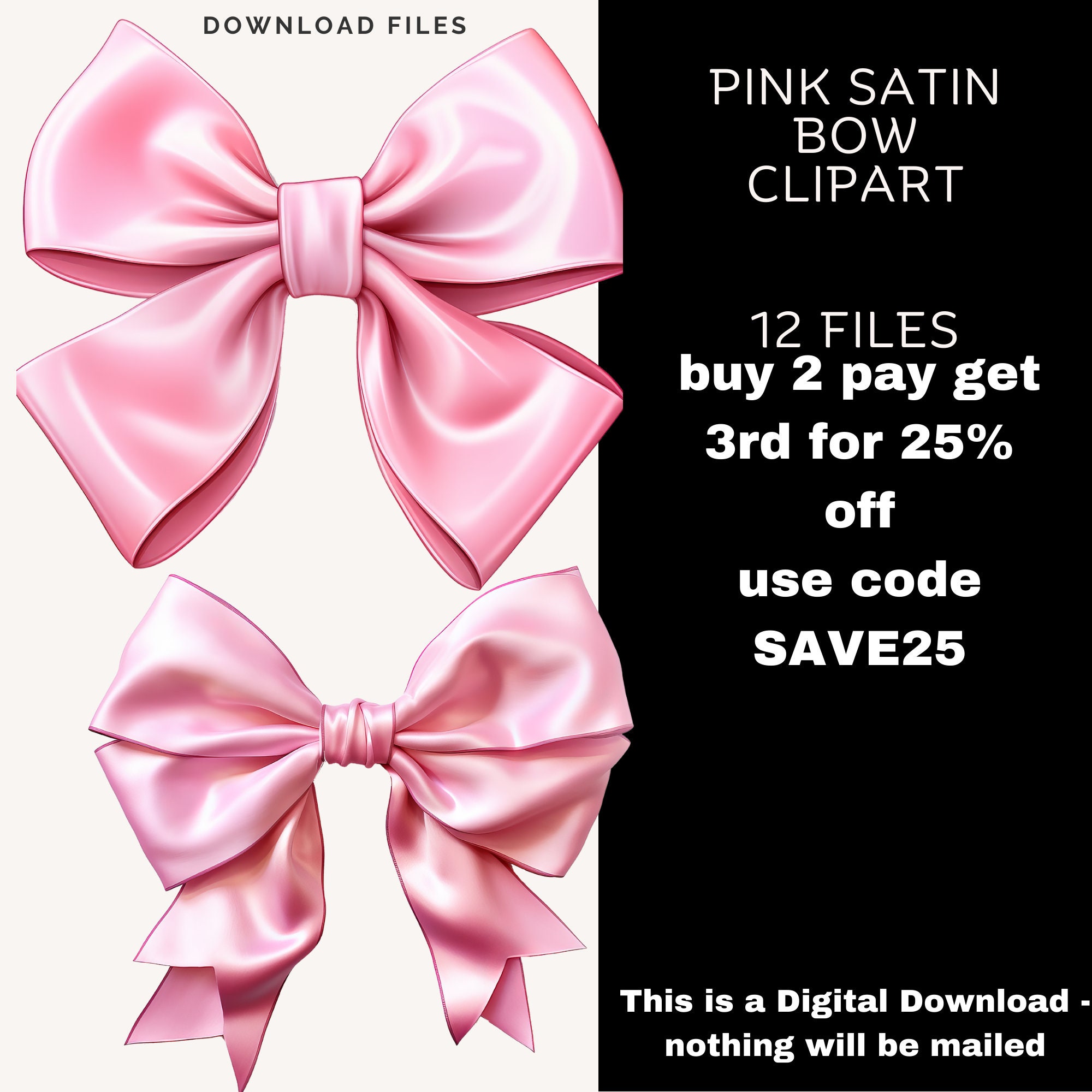 Watercolor Pink Bows Clipart Ribbon Bow Png Silk Bow Bow Frames Clipart ...