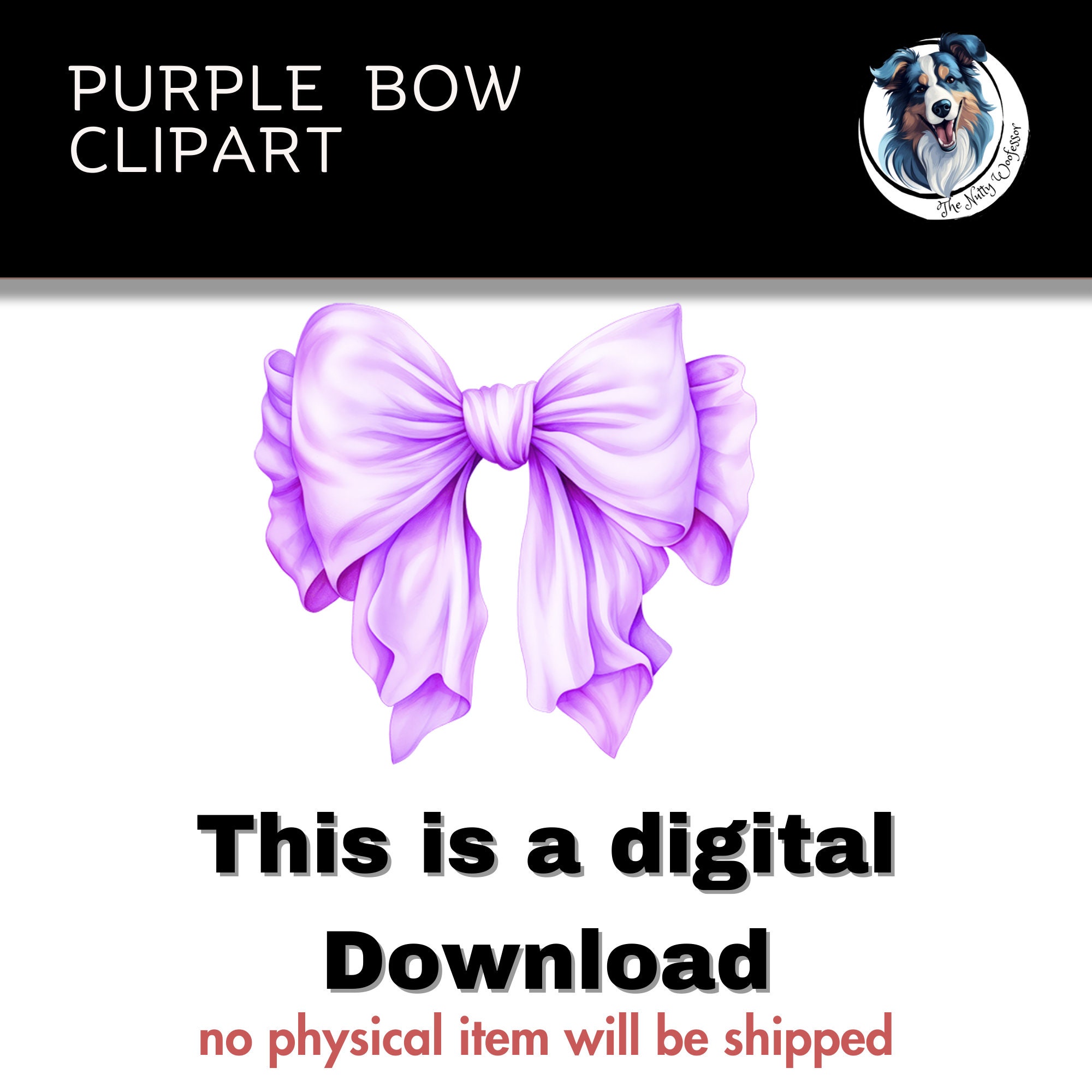 Watercolor Purple Bows lilac Clipart Bow Ribbon Bow Clip Art Gift ...