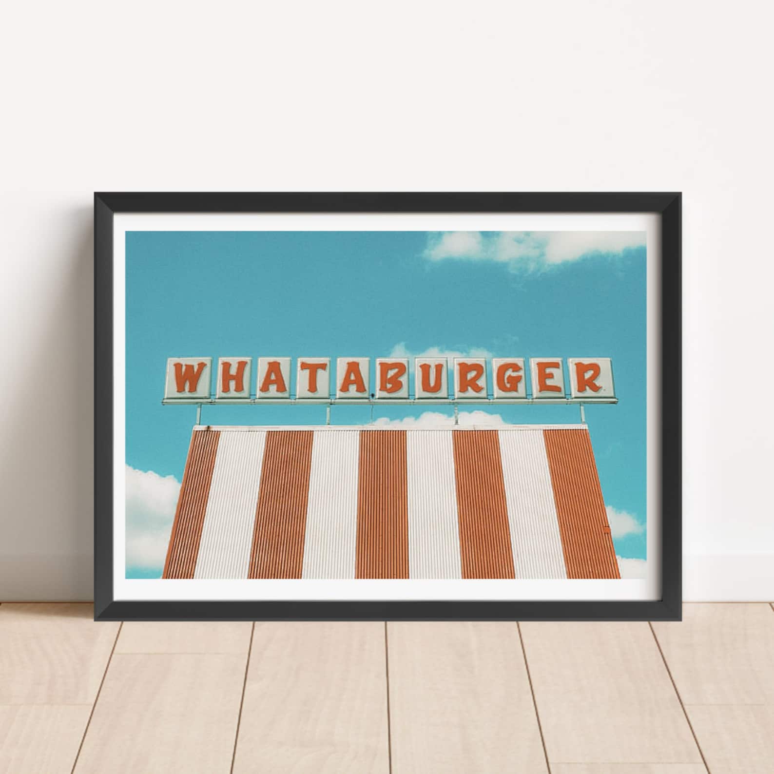 Vintage Whataburger, Texas Digital Art, Whataburger Gift, Kitchen Decor ...