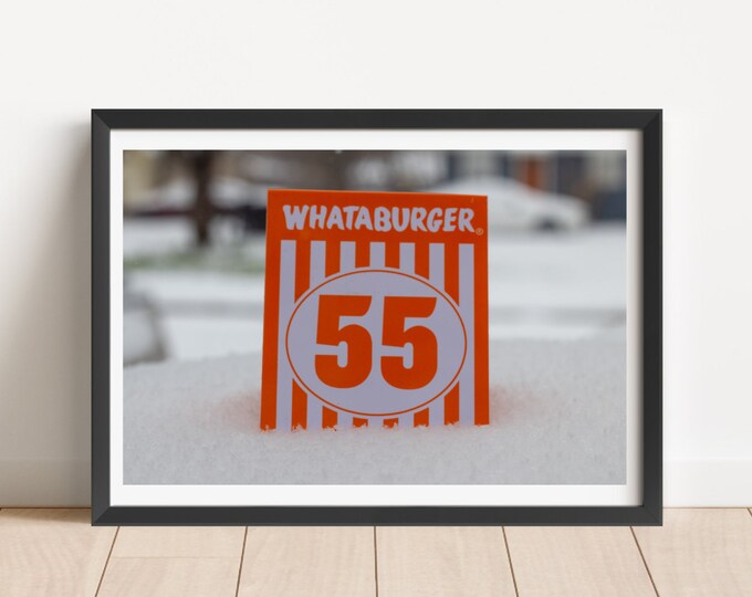 Whataburger Print, Texas Whataburger Wall Art, Longhorns, Aggies ...