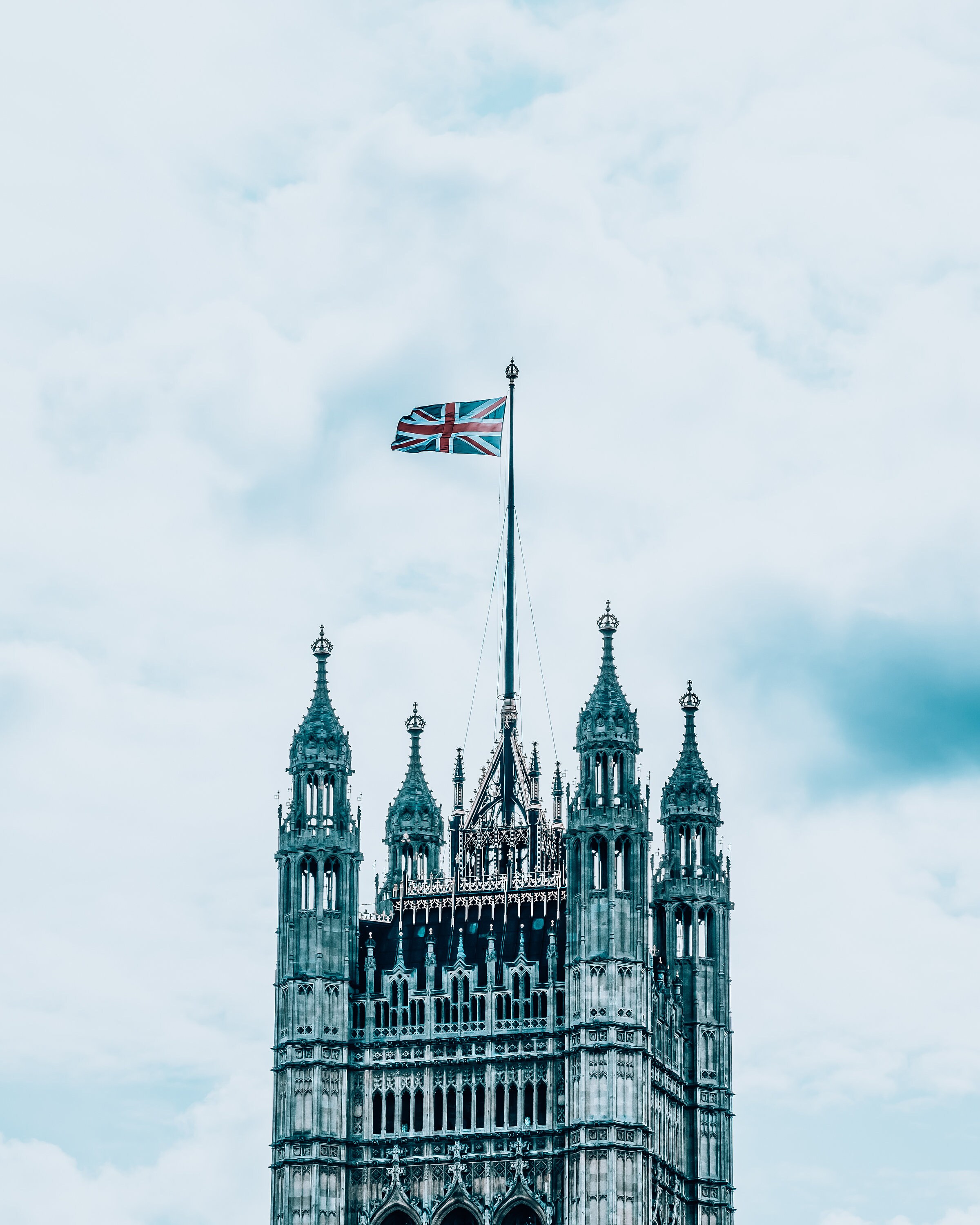 British Flag, London Parliament, Big Ben, Digital Print, Instant ...