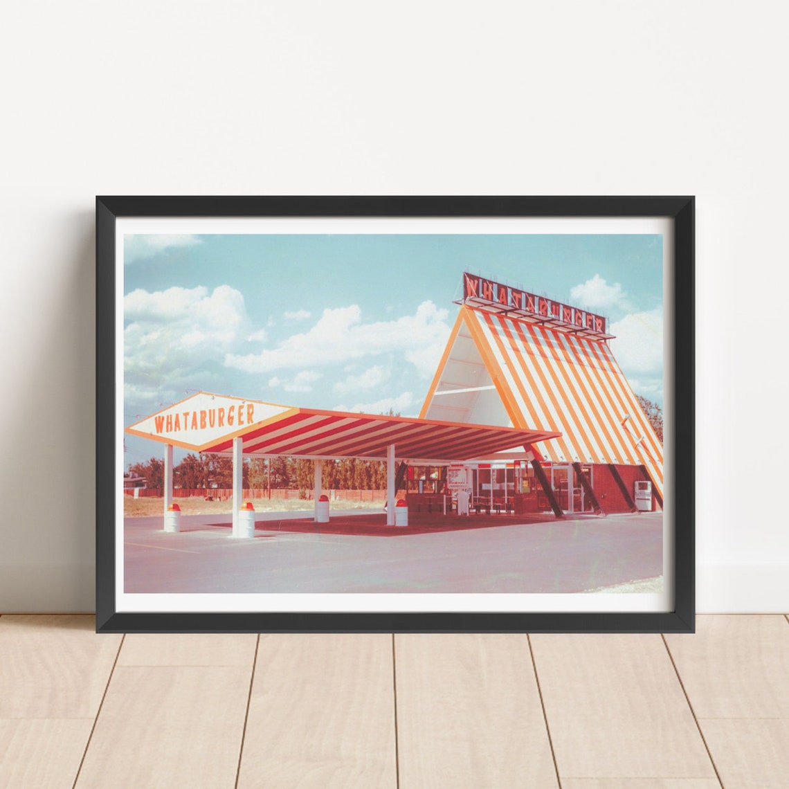 Vintage Whataburger, Whataburger Digital, Texas Wall Art, Gift ...