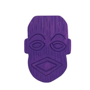 Cook Islands Rarotonga Tangaroa Tiki Mask Purple - Etsy