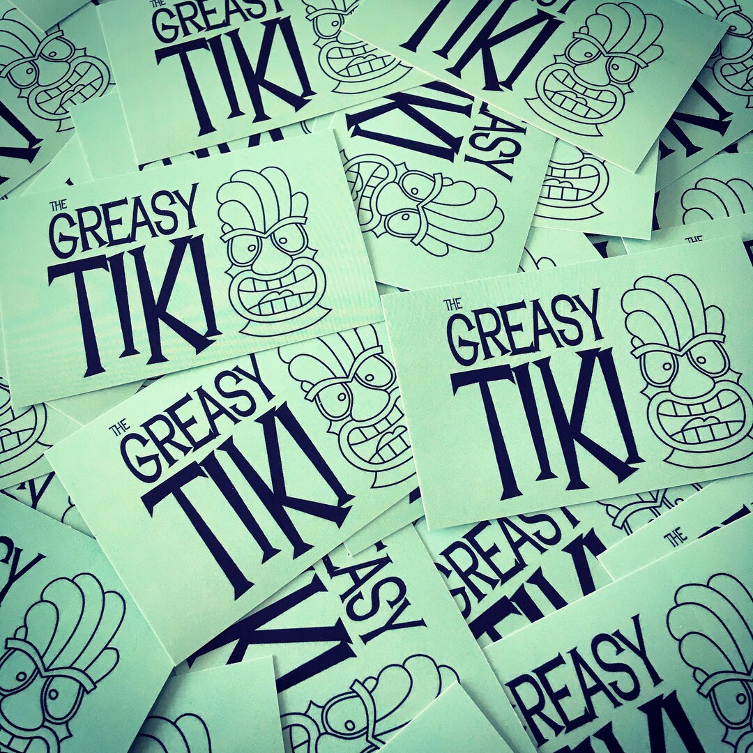 The Greasy Tiki Stickers Pack of 10 - Etsy