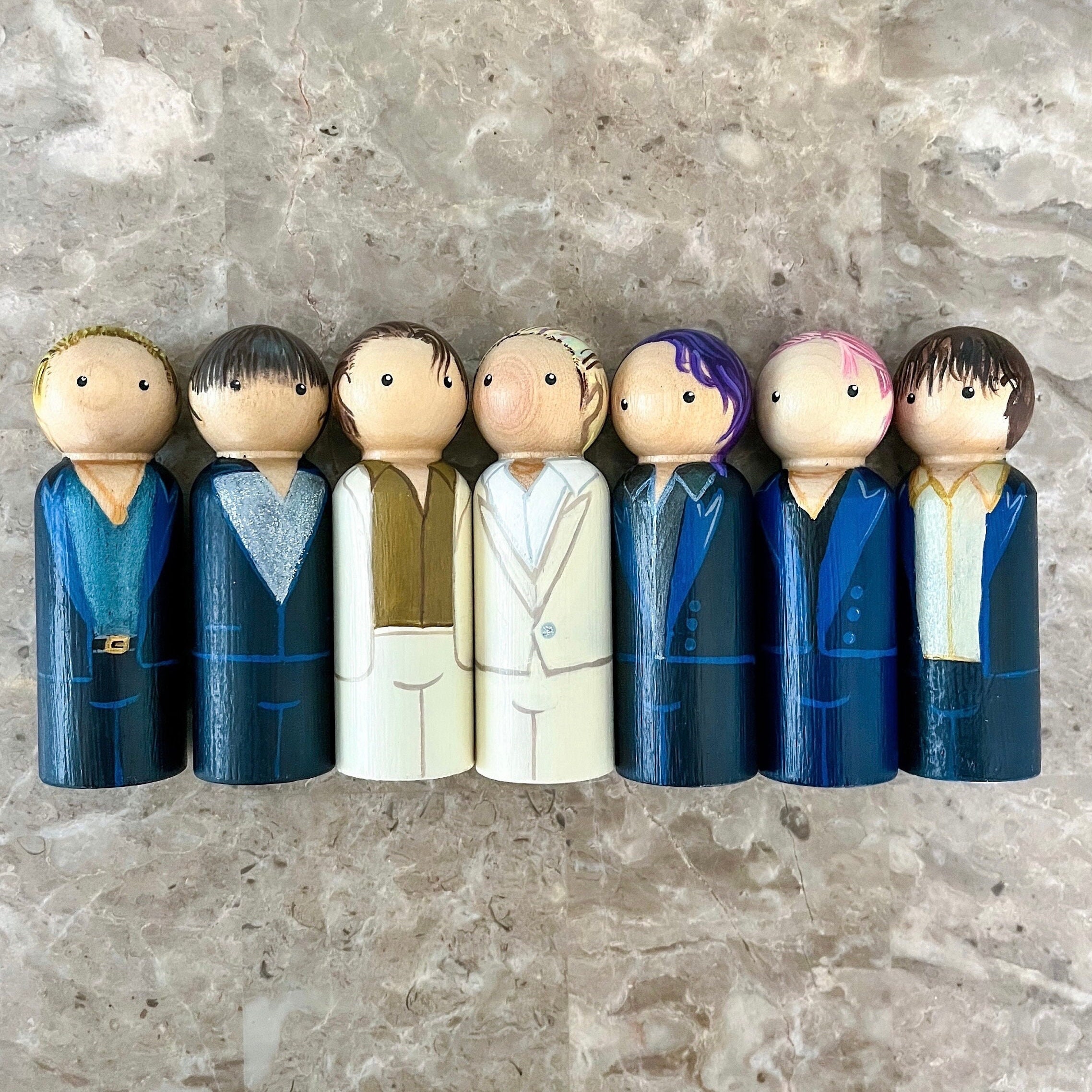 BTS K-pop Peg Dolls Large Butter MV - Etsy