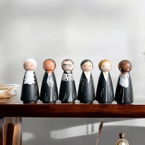 Hand-painted Female Supreme Court Justice Peg Dolls - Etsy Canada