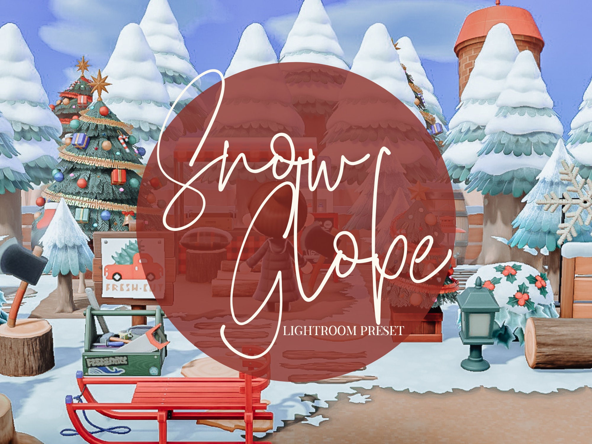 SNOW GLOBE - ACNH Winter Preset - Mobile Lightroom App - Animal ...