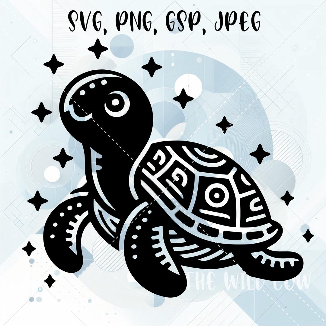 Tortoise SVG for Silhouette, Cricut, Print and Cut, Laser Engrave ...