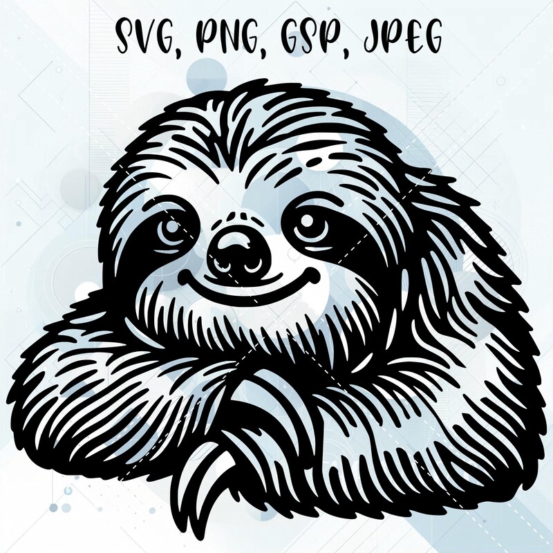 Sloth Svg - Etsy