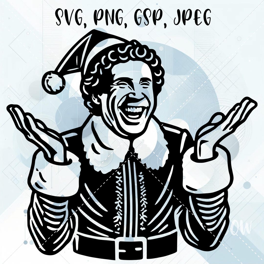 Elf Laughing SVG for Silhouette, Cricut, Print and Cut, Laser Engrave ...