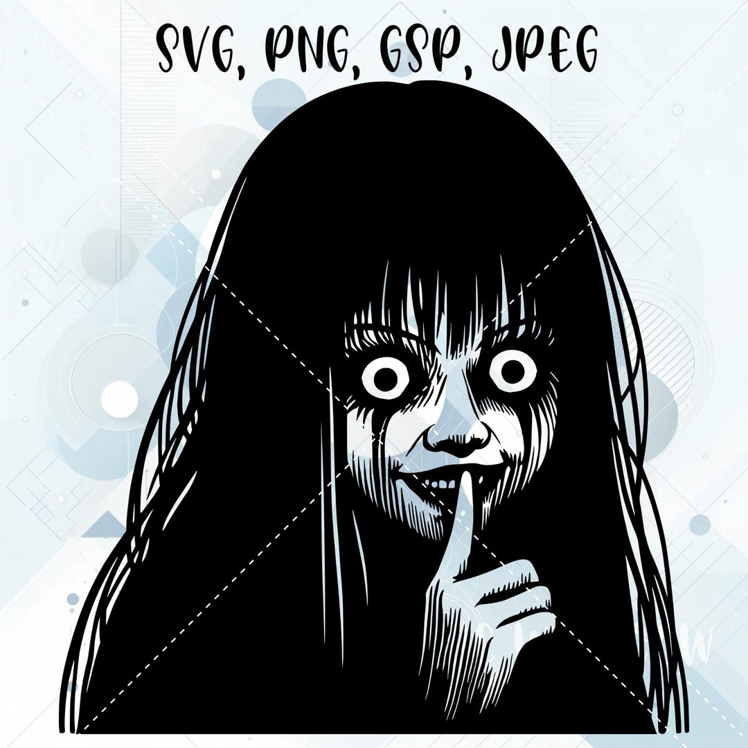 Sadako Yamamura SVG for Silhouette, Cricut, Print and Cut, Laser ...