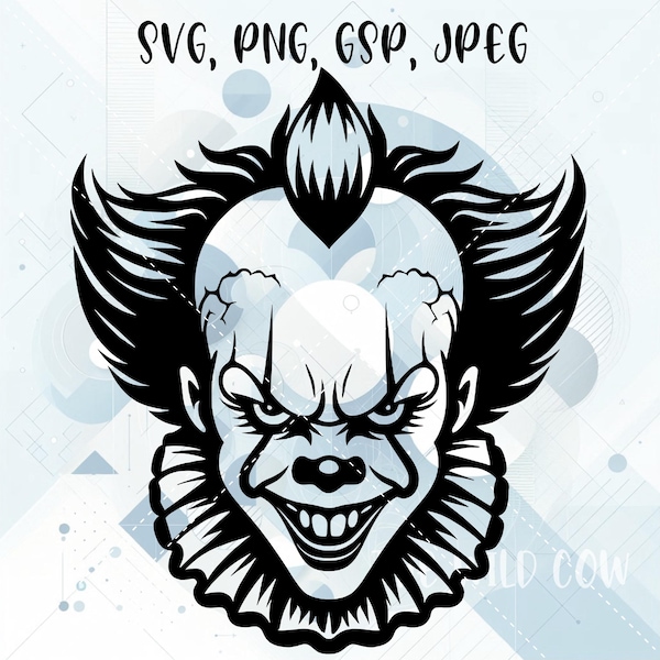 Pennywise svg - Etsy
