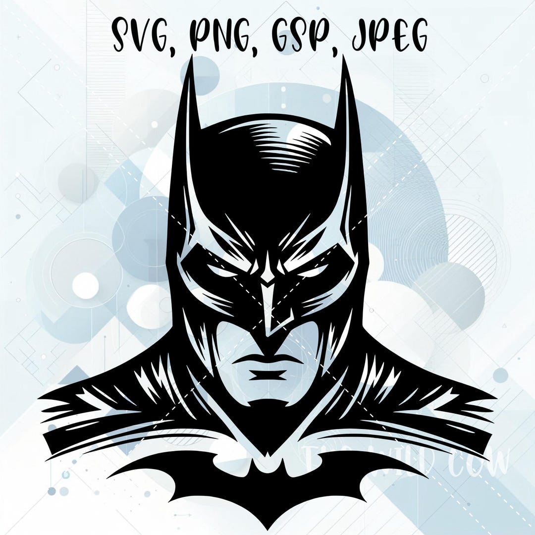 Batman SVG for Silhouette, Cricut, Print and Cut, Laser Engrave, Vector ...