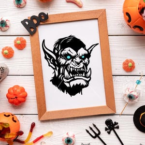 Orc SVG for Silhouette, Cricut, Print and Cut, Laser Engrave, Vector ...