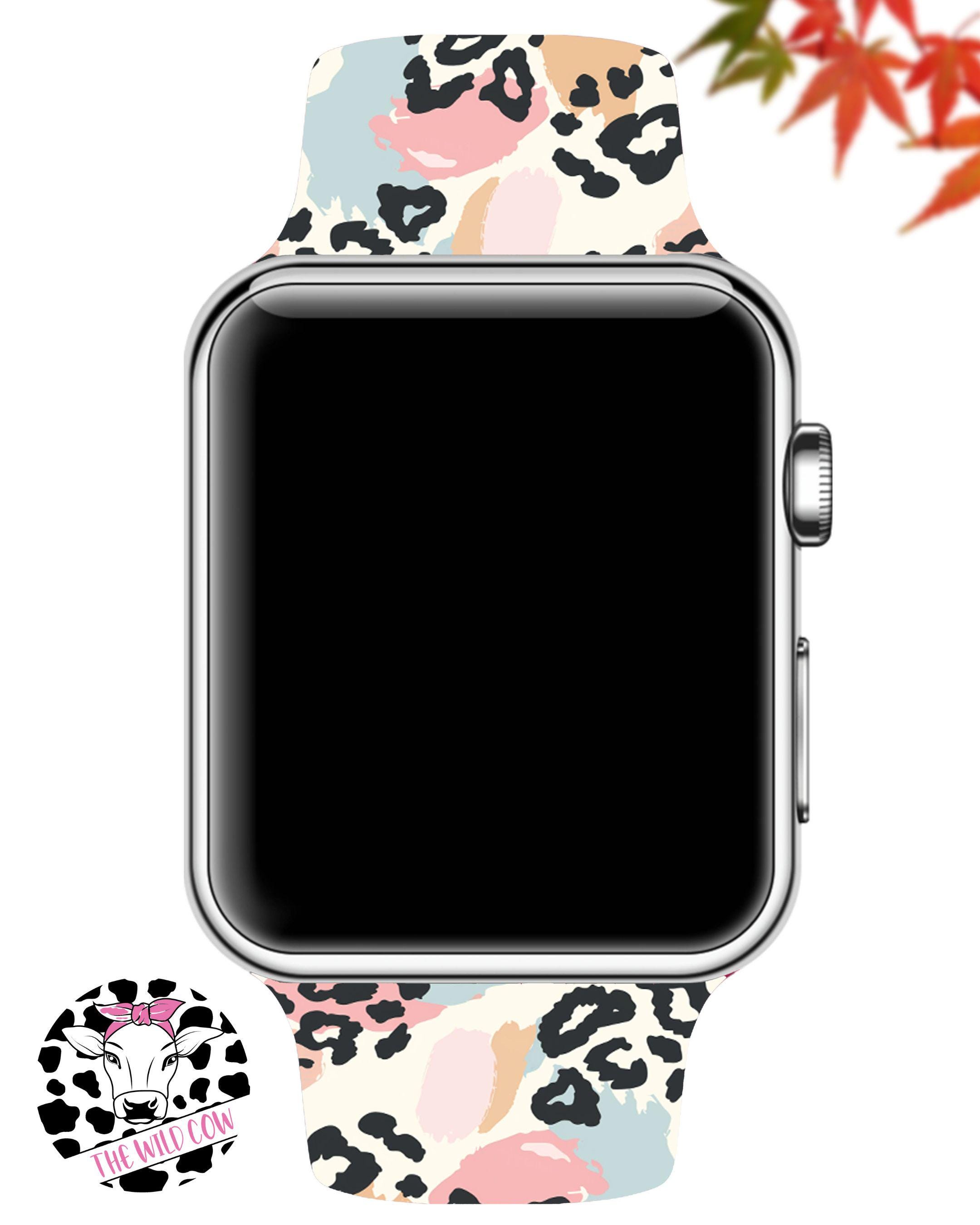 Abstract Leopard Print Apple Watch Band Compatible With Apple Watch ...