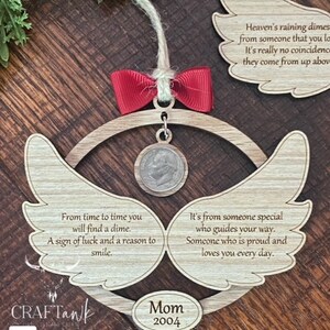 Dimes From Heaven Memorial Christmas Ornament- SVG - Laser Cut File ...