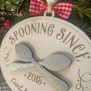 Spooning Since Ornament - SVG - Laser Cut File - INSTANT DOWNLOAD - Etsy