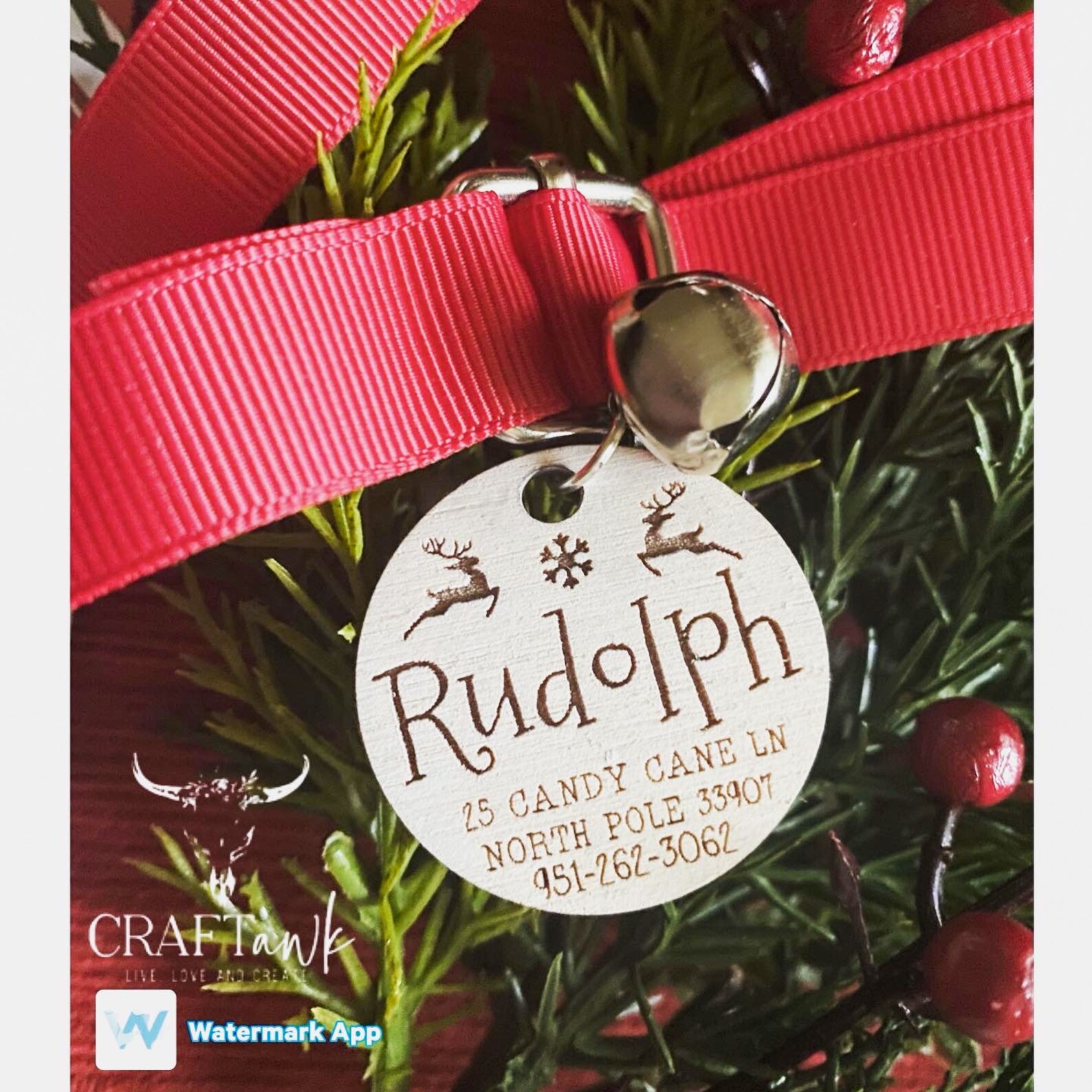 Reindeer Lost Tag With Printable Poem- SVG - Laser Cut File - INSTANT ...