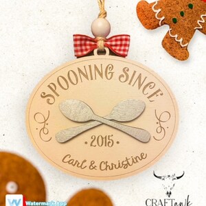 Spooning Since Ornament - SVG - Laser Cut File - INSTANT DOWNLOAD - Etsy