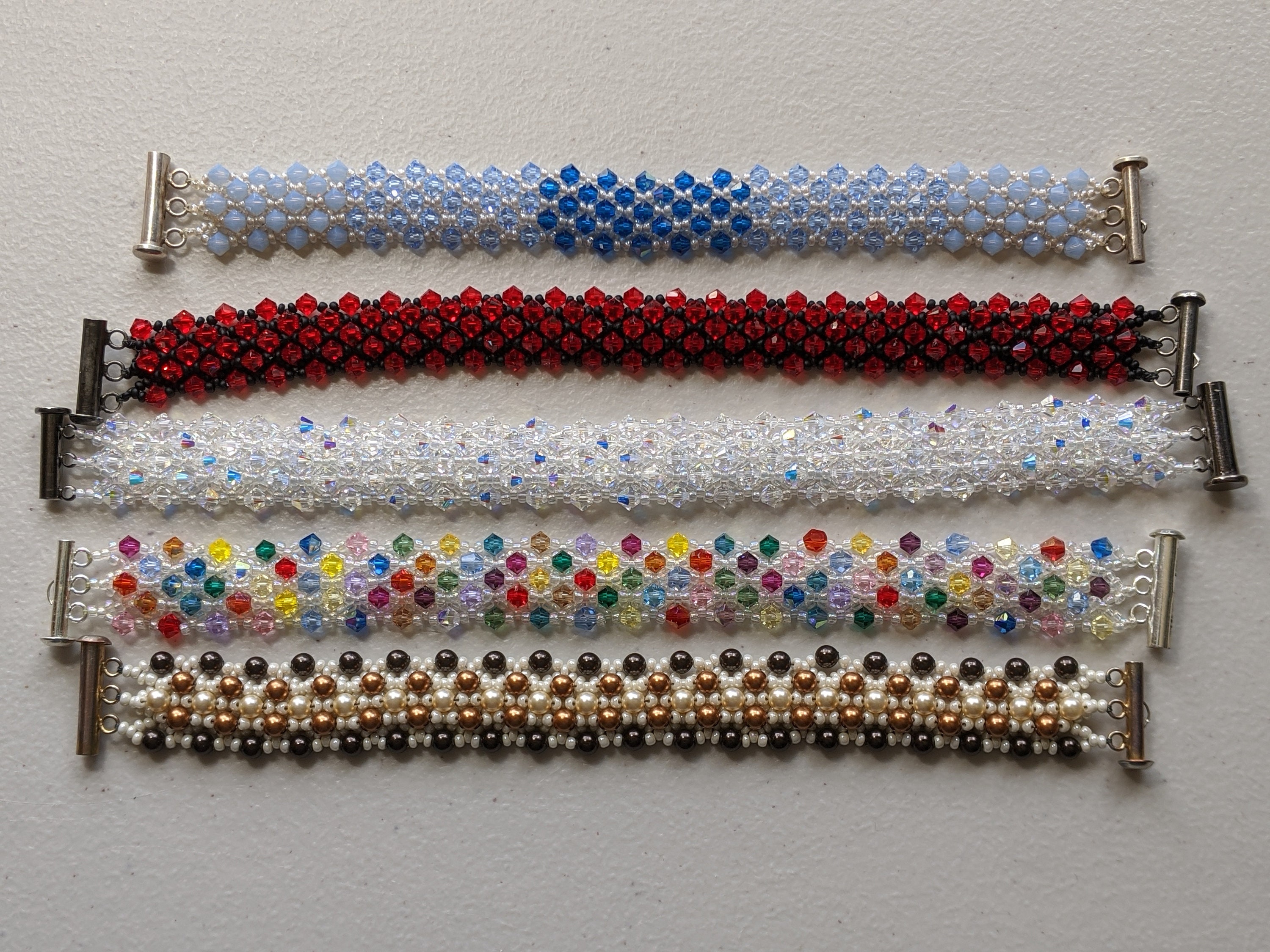Major Bling Tennis Bracelet Tutorial, Crystal Bracelet, Bead Netting ...