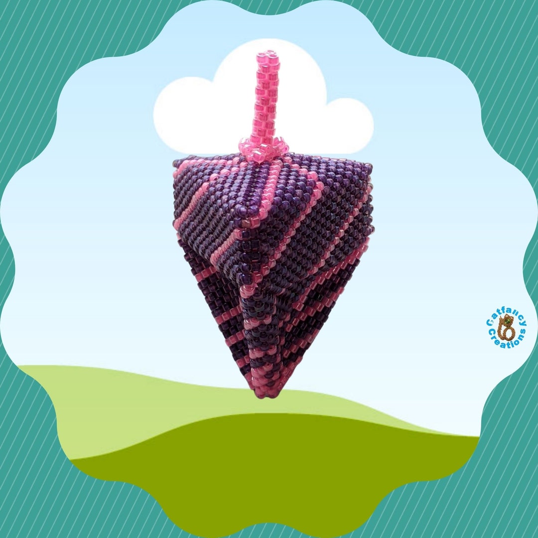 Spiral Spinning Top, Bead Tutorial Fidget Toy, Bead Tutorial Spinnable ...