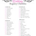 Wedding Registry Checklist | Wedding Planning | Printable | Instant ...