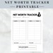 Net Worth Tracker | Printable | Instant Download - Etsy